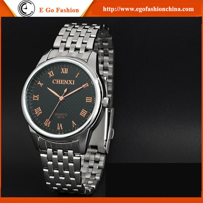051A Fashion Classic Watch Round Case Rose Gold Marks Stainless Steel Watch Quartz Watches