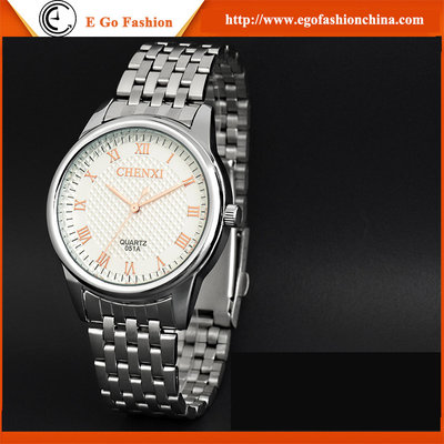 051A Fashion Classic Watch Round Case Rose Gold Marks Stainless Steel Watch Quartz Watches