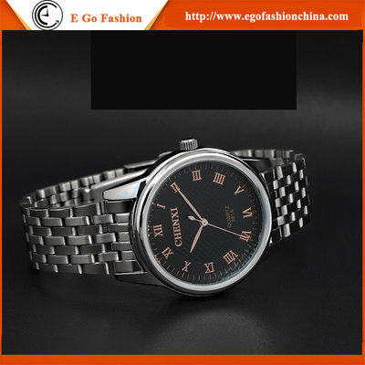 051A Fashion Classic Watch Round Case Rose Gold Marks Stainless Steel Watch Quartz Watches