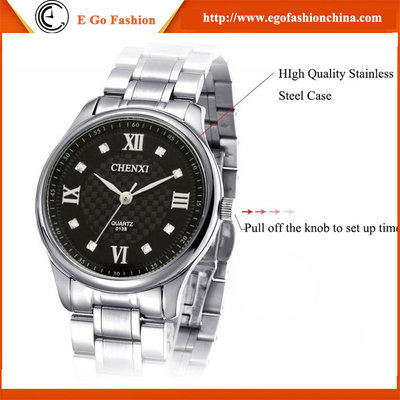 013B Rose Gold Silver Marks Black White Classic Watches Unisex Women Watch Stainless Watch