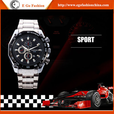 029B Stainless Steel Watches for Man Business Watch Quartz Analog Watches 3 Subdials Watch