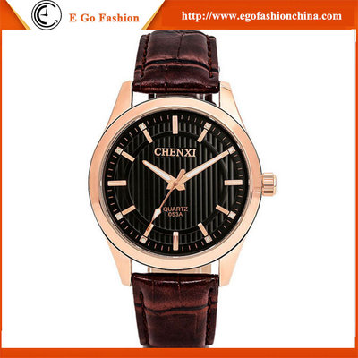 053A Unique Design Genuine Leather Watch Unisex Watch Rose Gold Luxury Hot Sports Watch