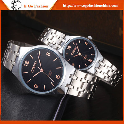 055A Fashion Jewelry Wholesale Retale Quartz Watch Couples Watch Stainless Steel Watches