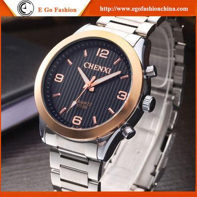 059B Rose Gold Watch Stainless Steel Quartz Watches Wholesale Cheap Women Watch Rhinestone