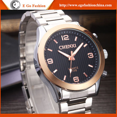 059B Rose Gold Watch Stainless Steel Quartz Watches Wholesale Cheap Women Watch Rhinestone
