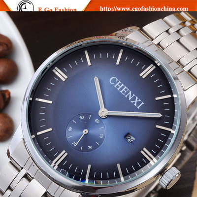 060A Leopard Blue Red White Mens Watch Stainless Steel Band Big Dial Watch Quartz Watches