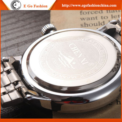 060A Leopard Blue Red White Mens Watch Stainless Steel Band Big Dial Watch Quartz Watches