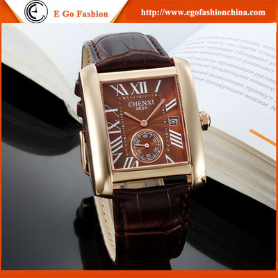 063A Fashion European Hotsale Watches Women Luxury Watch Rose Gold Square Quartz Watch New