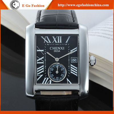 063A Fashion European Hotsale Watches Women Luxury Watch Rose Gold Square Quartz Watch New