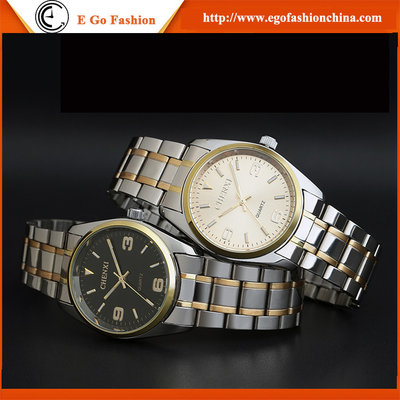 003A Two Tone Color Goldedn Watches Luxury Watch for Man Unisex Watch Steel Quartz Watches