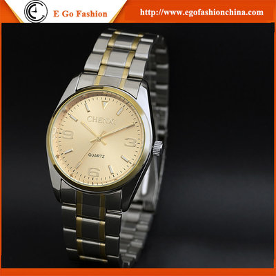 003A Two Tone Color Goldedn Watches Luxury Watch for Man Unisex Watch Steel Quartz Watches