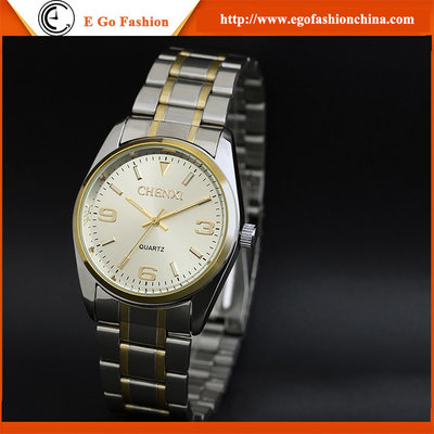 003A Two Tone Color Goldedn Watches Luxury Watch for Man Unisex Watch Steel Quartz Watches