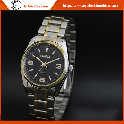 003A Two Tone Color Goldedn Watches Luxury Watch for Man Unisex Watch Steel Quartz Watches