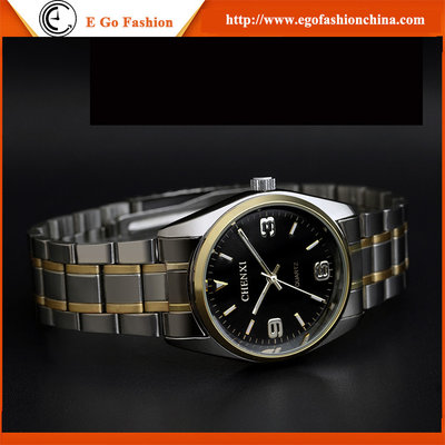 003A Two Tone Color Goldedn Watches Luxury Watch for Man Unisex Watch Steel Quartz Watches