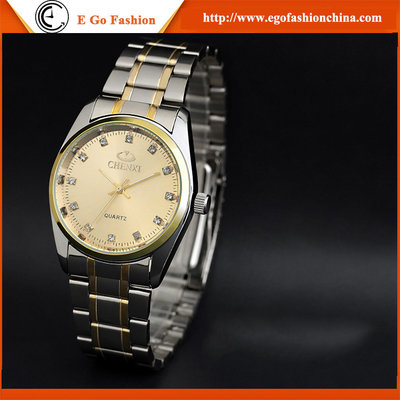004A Gold Plate Watch Unisex Waztch Fashion Jewelry Wholesale Stainless Steel Watches Man