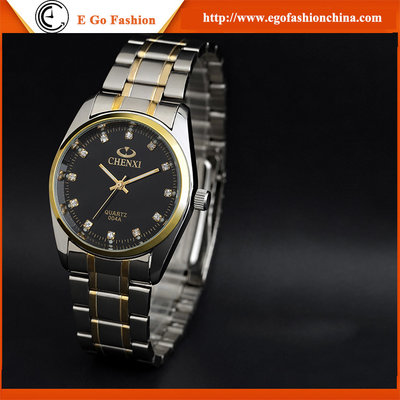 004A Gold Plate Watch Unisex Waztch Fashion Jewelry Wholesale Stainless Steel Watches Man