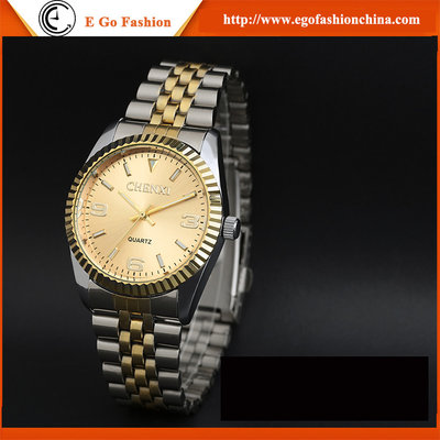 004C Dress Watches Woman Stainless Steel Watch Fashion Quartz Watches Man Couple Watch New