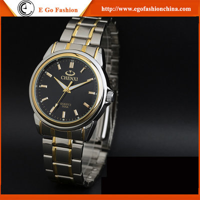005A Fashion Jewelry Watches for Man Stainless Steel Watch Quartz Analog Watch Gold Watch