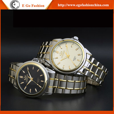 005A Fashion Jewelry Watches for Man Stainless Steel Watch Quartz Analog Watch Gold Watch