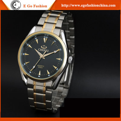 006A Fashion Business Watch Stainless Steel Watches Man Quartz Analog Watches for Woman
