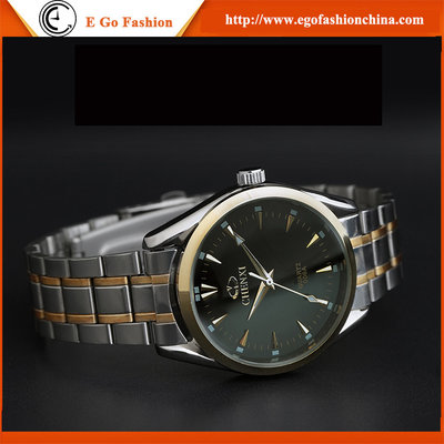 006A Fashion Business Watch Stainless Steel Watches Man Quartz Analog Watches for Woman