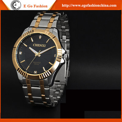 Gold Plate Golden Watch Fashion Jewelry Watch Luxury Watches Man Stainless Steel Watch Men