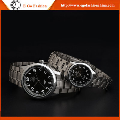 010A Couple Watch for Boy Girls Stainless Steel Watch Fashion Business Watch Quartz Watch