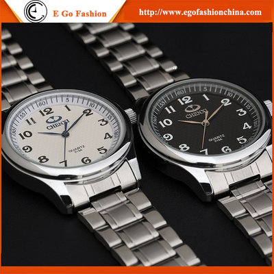 010A Couple Watch for Boy Girls Stainless Steel Watch Fashion Business Watch Quartz Watch