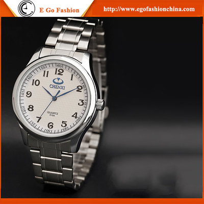 010A Couple Watch for Boy Girls Stainless Steel Watch Fashion Business Watch Quartz Watch