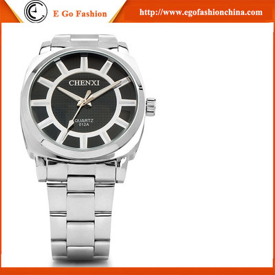 012A Stainless Steel Watches Unisex Watch Quality Steel Analog Watch Roman Numbers Watch