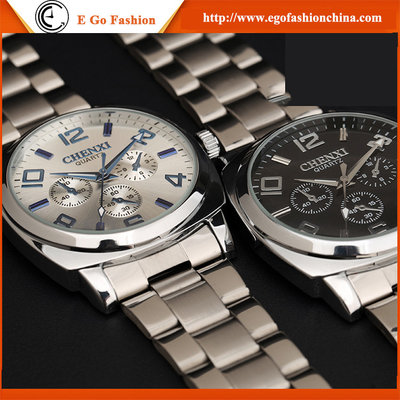 012C Stainless Steel Watch Luxury Imitation Diamond Watch Quartz Analog Watches Man Watch