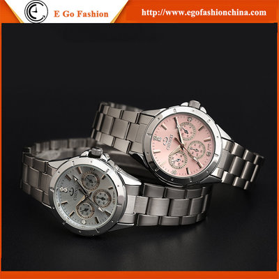019A Pink Lady Watches Woman Female Watch Stainless Steel Watch Luxury Rhinestone Watches