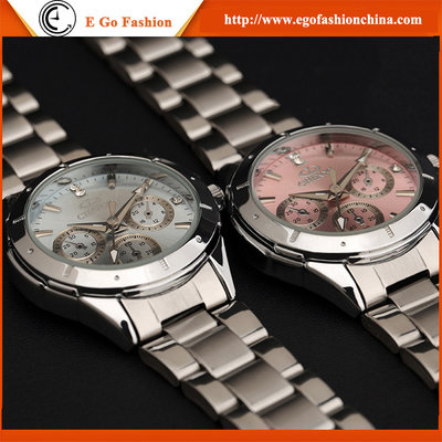 019A Pink Lady Watches Woman Female Watch Stainless Steel Watch Luxury Rhinestone Watches