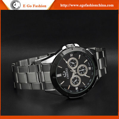 019A Fashion Watch Unisex Watch Black White Stainless Steel Watch Quartz Analog Watch Man
