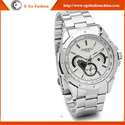 019D Fashion Casual Watch 3 Small Dials Watch Wholesale OEM Customized Logo Man Wristwatch
