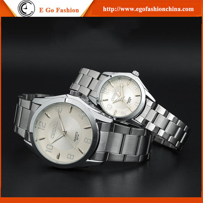 021B Stainless Steel Watch for Lovers Couple Watch Blue Black Classic Watch Quartz Watch
