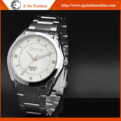021B Fashion Watch Unisex Watch Couple Watch Quartz Analog Watch Steel Watch for Woman