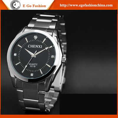 021B Fashion Watch Unisex Watch Couple Watch Quartz Analog Watch Steel Watch for Woman