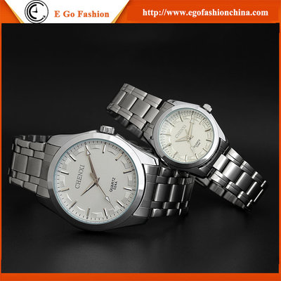 024A E Go Fashion Watch for Couples Stainless Steel Watch Quartz Watch Analog Watch Woman