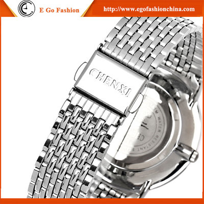 026B Stainless Steel Watch Unisex Office Lady Watch Black White Business Watch Quartz New