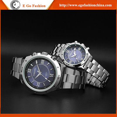 027C Branding Watch Stainless Steel Watches for Man Couple Watch Quartz Analog Watch Lady