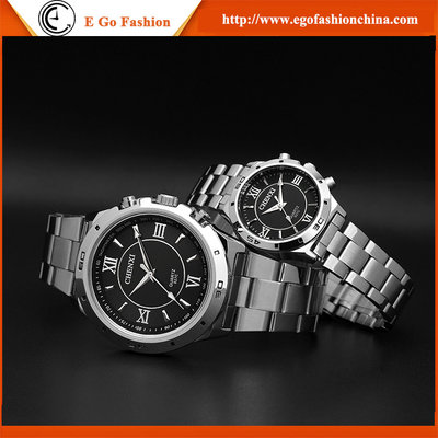 027C Branding Watch Stainless Steel Watches for Man Couple Watch Quartz Analog Watch Lady