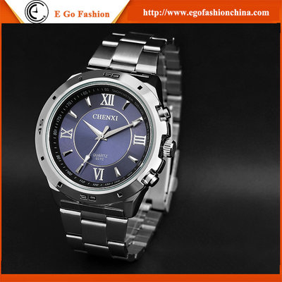 027C Branding Watch Stainless Steel Watches for Man Couple Watch Quartz Analog Watch Lady