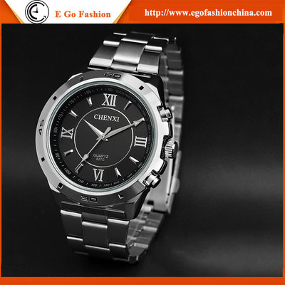 027C Branding Watch Stainless Steel Watches for Man Couple Watch Quartz Analog Watch Lady