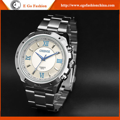 027C Branding Watch Stainless Steel Watches for Man Couple Watch Quartz Analog Watch Lady