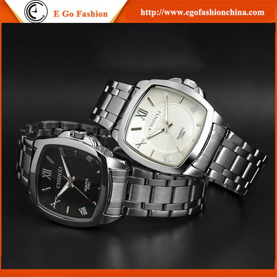 039A Customized Watch OEM Watch Stainless Steel Band Famous Branding Watch Man Square Dial