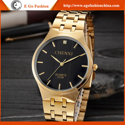 Luxury Gold Watch for Woman Stainless Steel Watch Quartz Analog Watch Couple Watches Women