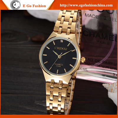 Luxury Gold Watch for Woman Stainless Steel Watch Quartz Analog Watch Couple Watches Women