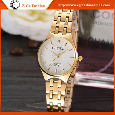 Luxury Gold Watch for Woman Stainless Steel Watch Quartz Analog Watch Couple Watches Women