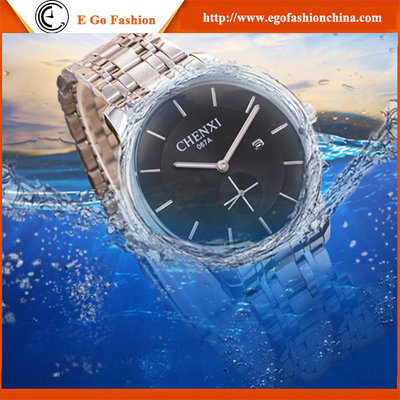 067AS Black White Classic Watch Business Watches for Man Stainless Steel Band Quartz Watch